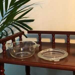 Pyrex | Kitchen | Mini Pyrex Clear Glass Baking Dish With Lid | Poshmark
